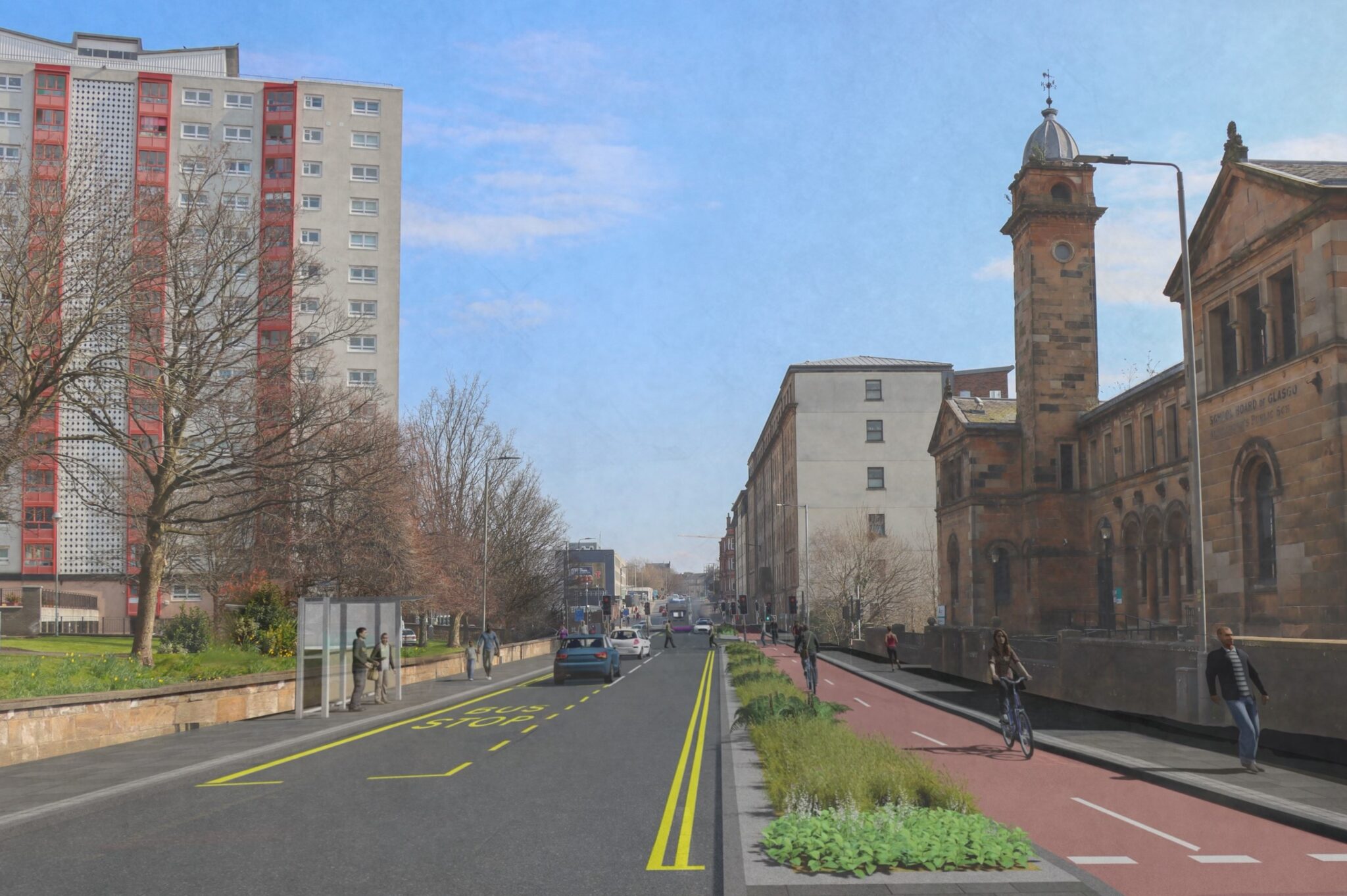 Proposed streetscape changes - Visibility Scotland