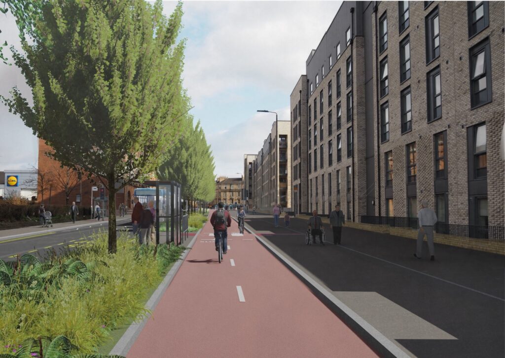 Proposed streetscape changes - Visibility Scotland